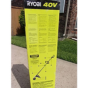 RYOBI 40-Volt Lithium-Ion Cordless Attachment Capable String Trimmer, 4.0 Ah Battery and Charger Inc