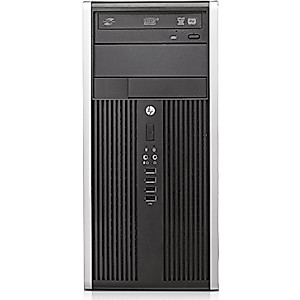 HP Compaq Elite 8300 TW MiniTower High Performance Business Desktop PC, Intel Quad Core i7-3770 3.4GHz, 8GB RAM, 128GB SSD + 500GB HDD, DVD, VGA, USB 3.0, WiFi, Windows 10 Pro (Renewed)