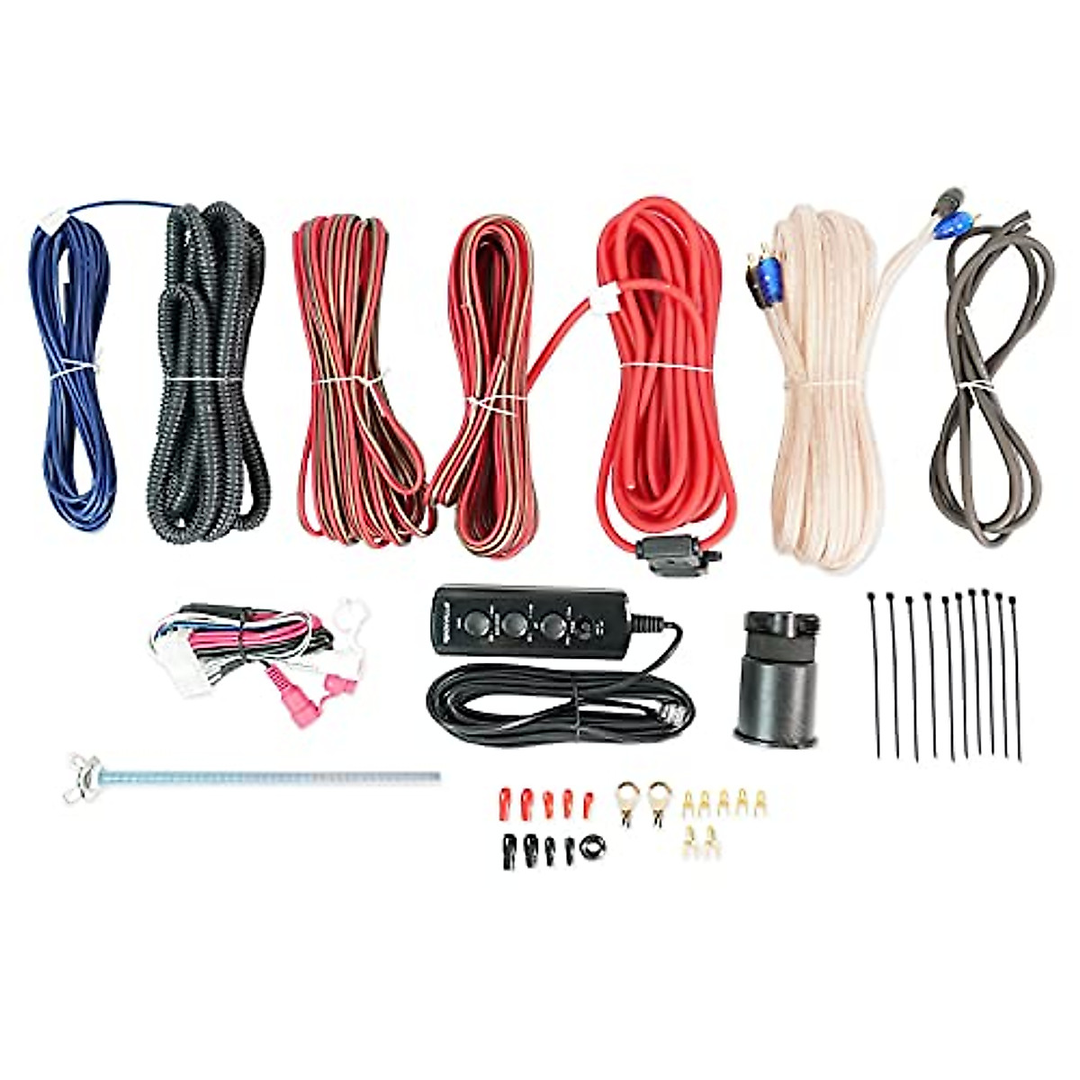 Rockville RockGhost Active Powered 8" Hidden Car Subwoofer Sub For 15"/16"/17" Full Size Spare Tire