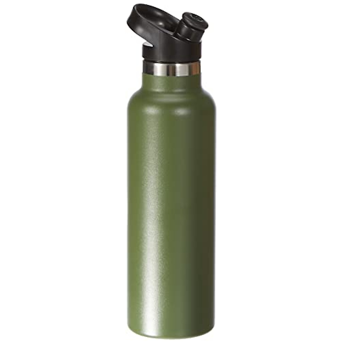 Hydro Flask 21 oz. Water Bottle - Stainless Steel, Reusable, Vacuum Insulated with Standard Mouth with Sport Cap, Olive