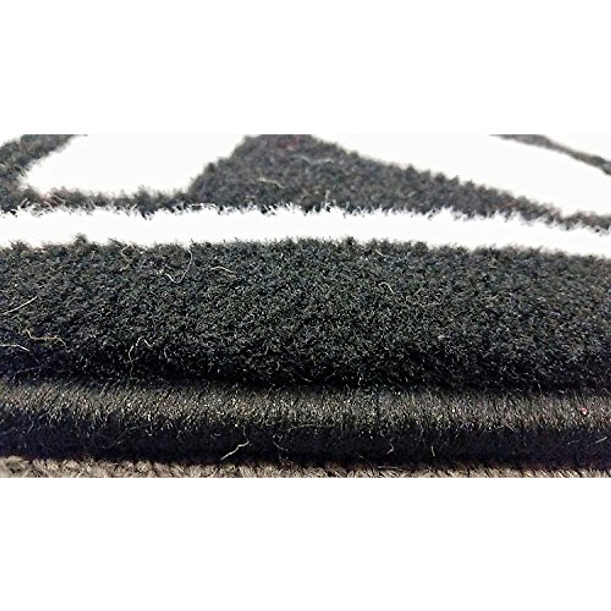 Americana Animal Skin Print Zebra Rug Black and Pure White Design 132 (2 Feet X 7 Feet 3 Inch)