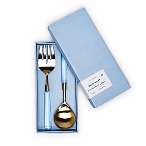 Two's Company Blue Skies Set Of 2 Servers In Gift Box