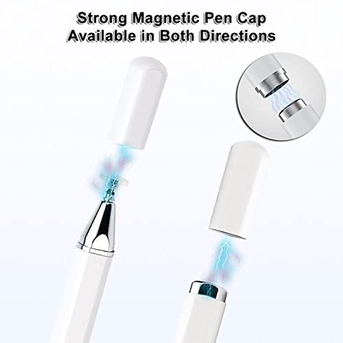 Epic Gadget Stylus Pen - Disc Tip and Magnet Cap Universal Stylist Pens Fine Point Disc Stylus Touch Screen Pens for All Capacitive Touch Screens (Black)