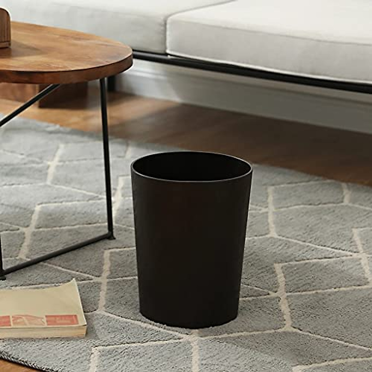 Jetamie Creative Storage Wooden Trash Can Home Bucket Garbage Bin Hotel Living Room Office Wastebasket Cans Nordic Recycling Bin ，Small Waste Basket for Home,Kitchen