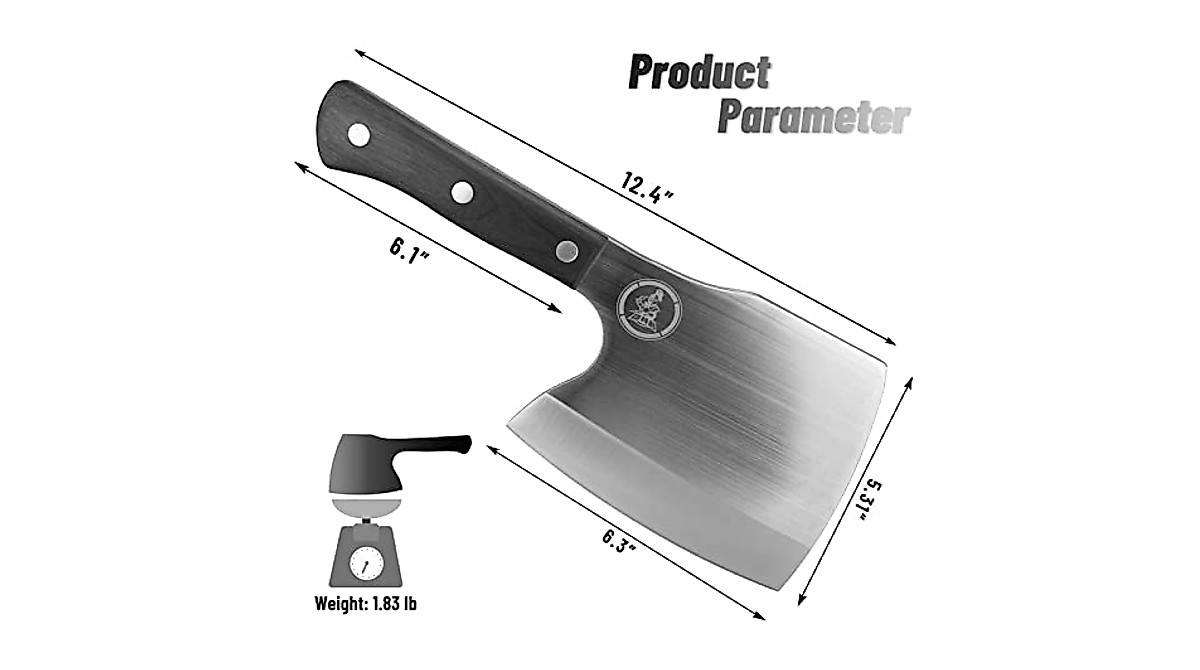 Kitory Super Heavy Duty Meat Cleaver - Ultimate Butchering Tool