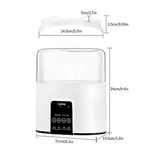 Milk Warmer for Baby, Bottle Warmer for Breastmilk Thawing, Bottle Steril-izer, Food Steamer, Water Warmer for Formula, LCD Display Accurate Temperature Adjustment, 24H Constant Mode