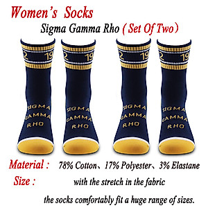 JXGZSO Sigma Gamma Rho Sorority Gift 1922 Sigma Gamma Rho Blue Socks SGRHO Sorority Sister Gift (SGR socks)