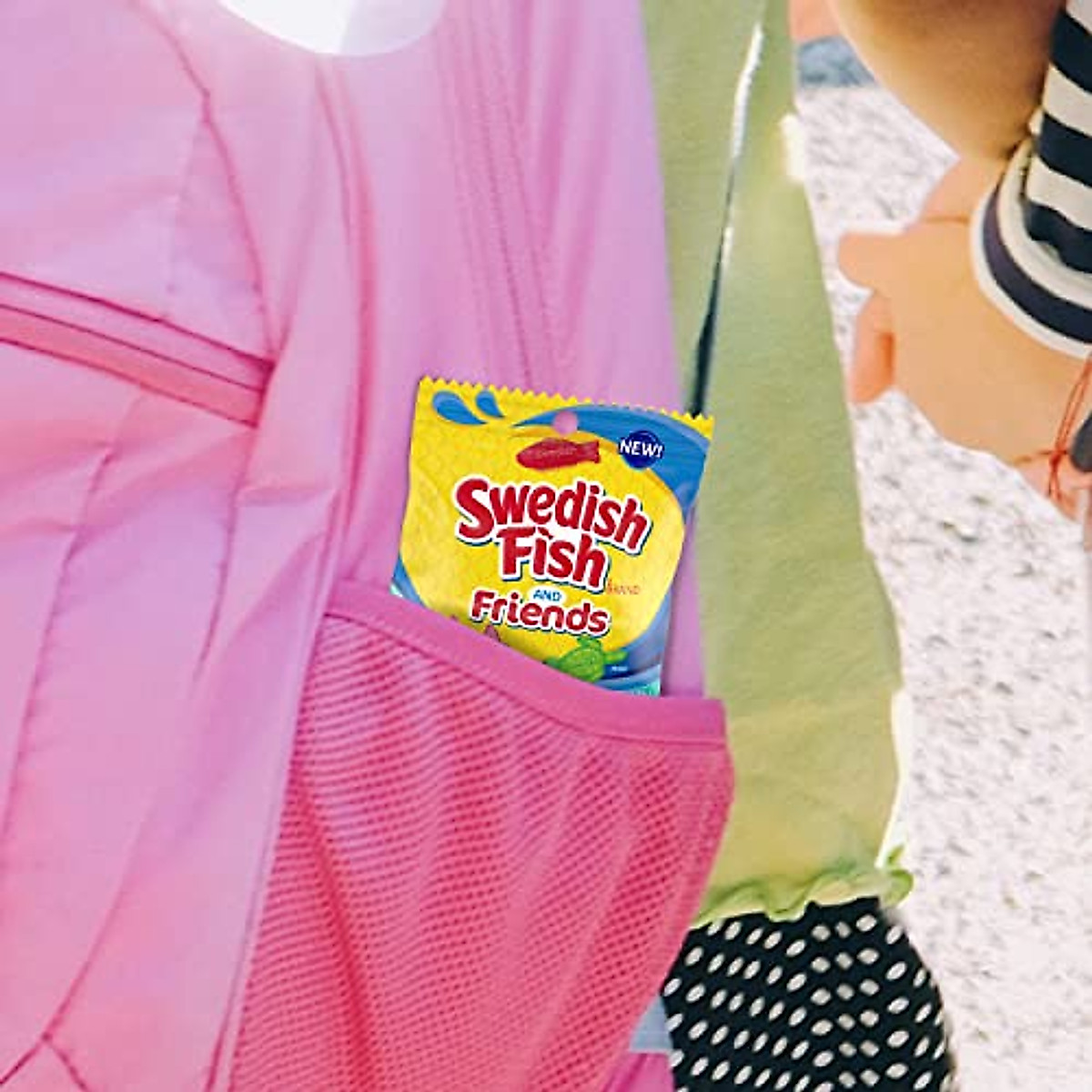 SWEDISH FISH and Friends Soft & Chewy Candy, 12-3.59 oz Bags