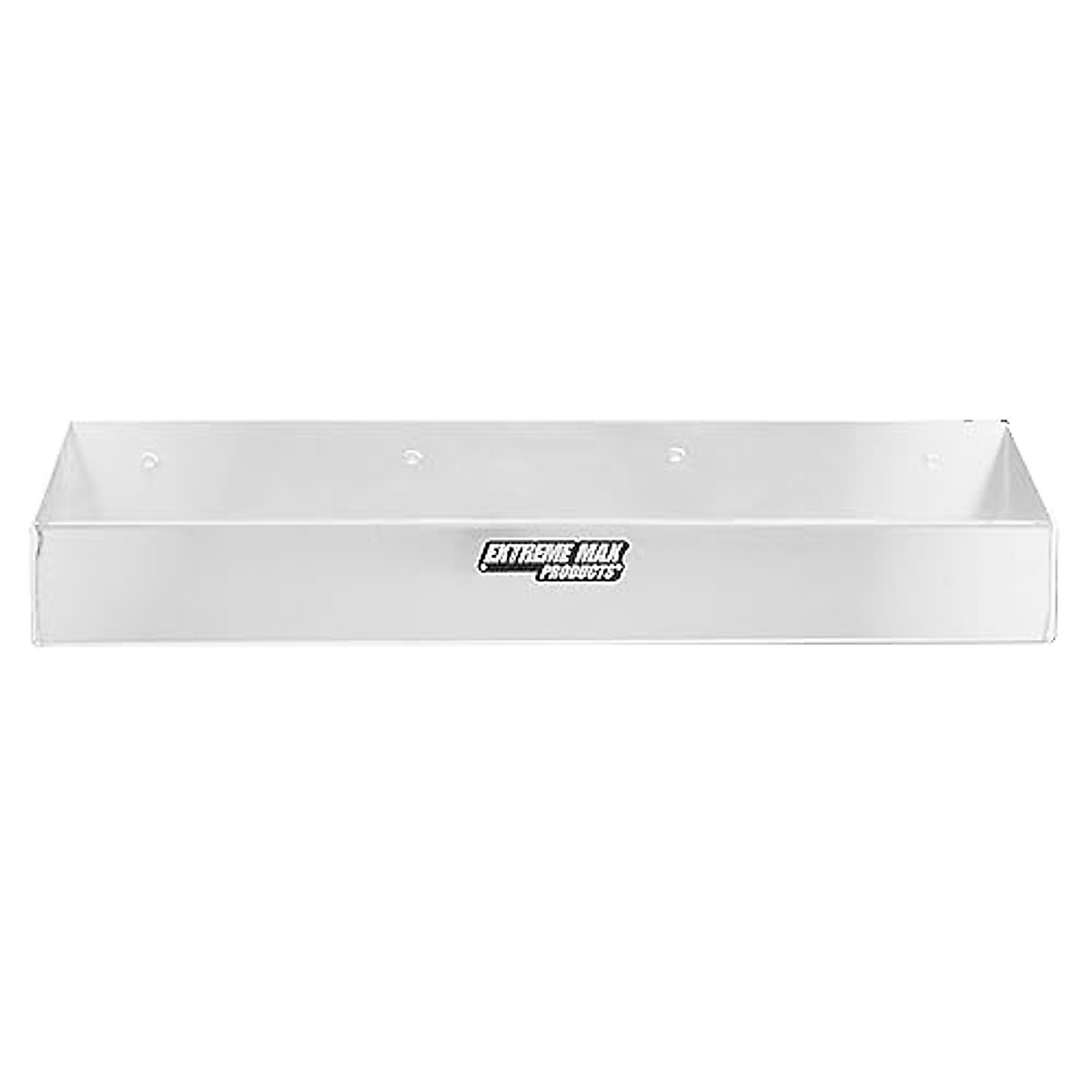 Extreme Max 5001.6194 Wall-Mount Aluminum Aerosol Storage Shelf for Enclosed Trailer Shop Garage Storage - 8-Can Capacity, Silver