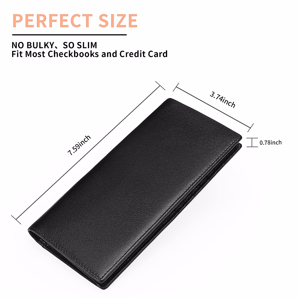 FALAN MULE Wallets for Men Genuine Leather RFID Blocking Slim Mens Wallet Bifold Credit Card Holder for Men