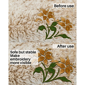 Embroidery Stabilizers, 12 in X 50 Yard Tear Away Stabilizers for Embroidery Machine, 1.8 OZ Embroidery Fabric by DF DUALFERV