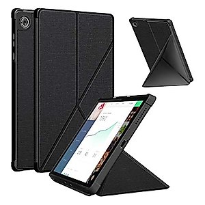 Case for Lenovo Tab M10 HD (2nd Gen)& Nook 10" HD Tablet,Standing Origami Protective Folio Cover for Lenovo Tab M10 HD Gen 2 [TB-X306F/TB-X306X],(Not for M10 HD) Black