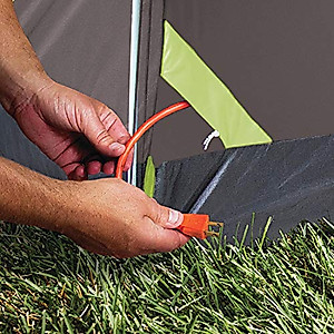 Coleman Steel Creek Fast Pitch Dome Camping Tent with Screened Porch, 6-Person Tent Includes Pre-Attached Poles, Integrated Rainfly, and Screened-In Porch, Sets Up in 7 Minutes