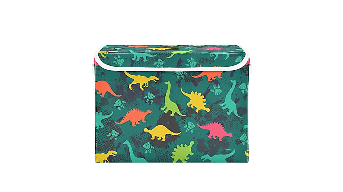 Krafig Colorful Dinosaur Storage Box for Clutter-Free Living