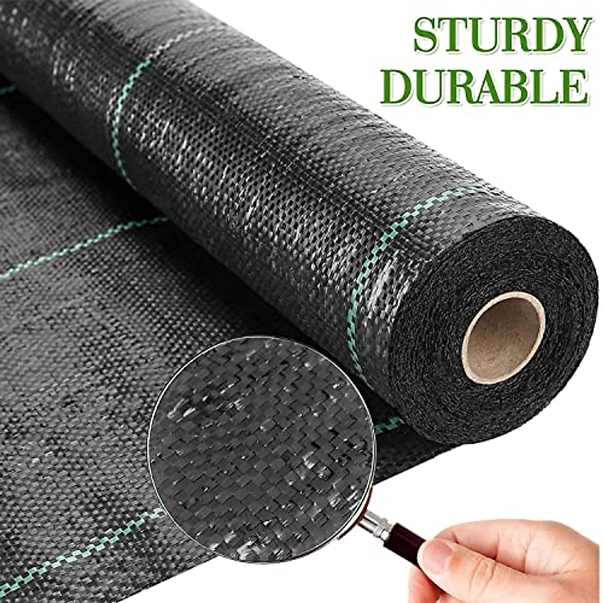 4ft x 100 ft Weed Barrier Landscape Fabric Heavy Duty Weed Control Fabric Eco-Friendly Ground Cover Weed Cloth