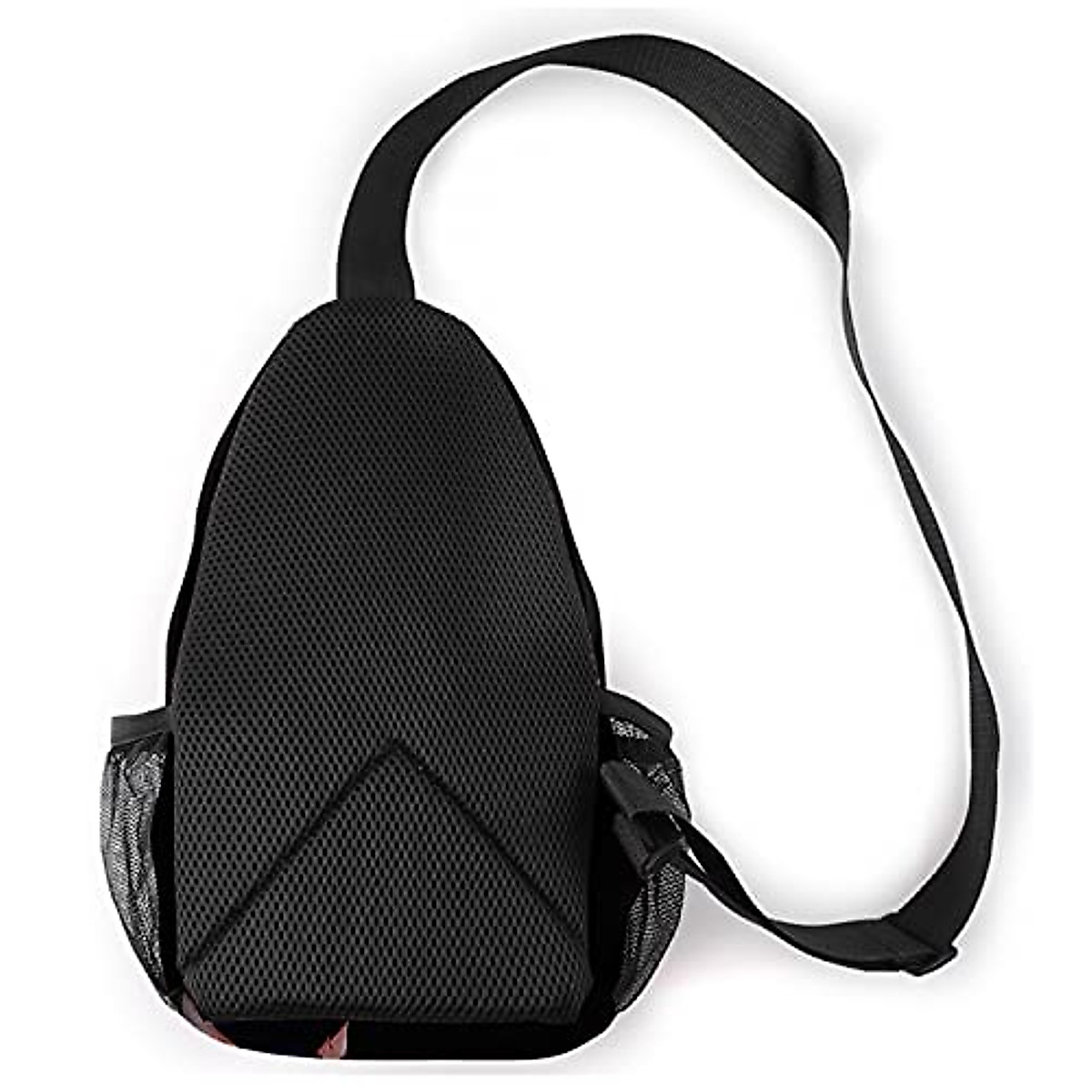 HANDAFA Anime My Hero Single Shoulder Bag Himiko Toga Print Sling Backpack Cosplay Daypack(Himiko Black)