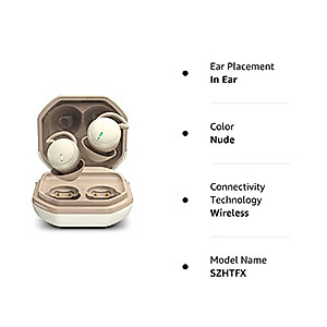 SZHTFX Sleep Earbuds Small Bluetooth Earbuds Mini Wireless Discreet Earbud for Music, Home, Work (Nude)