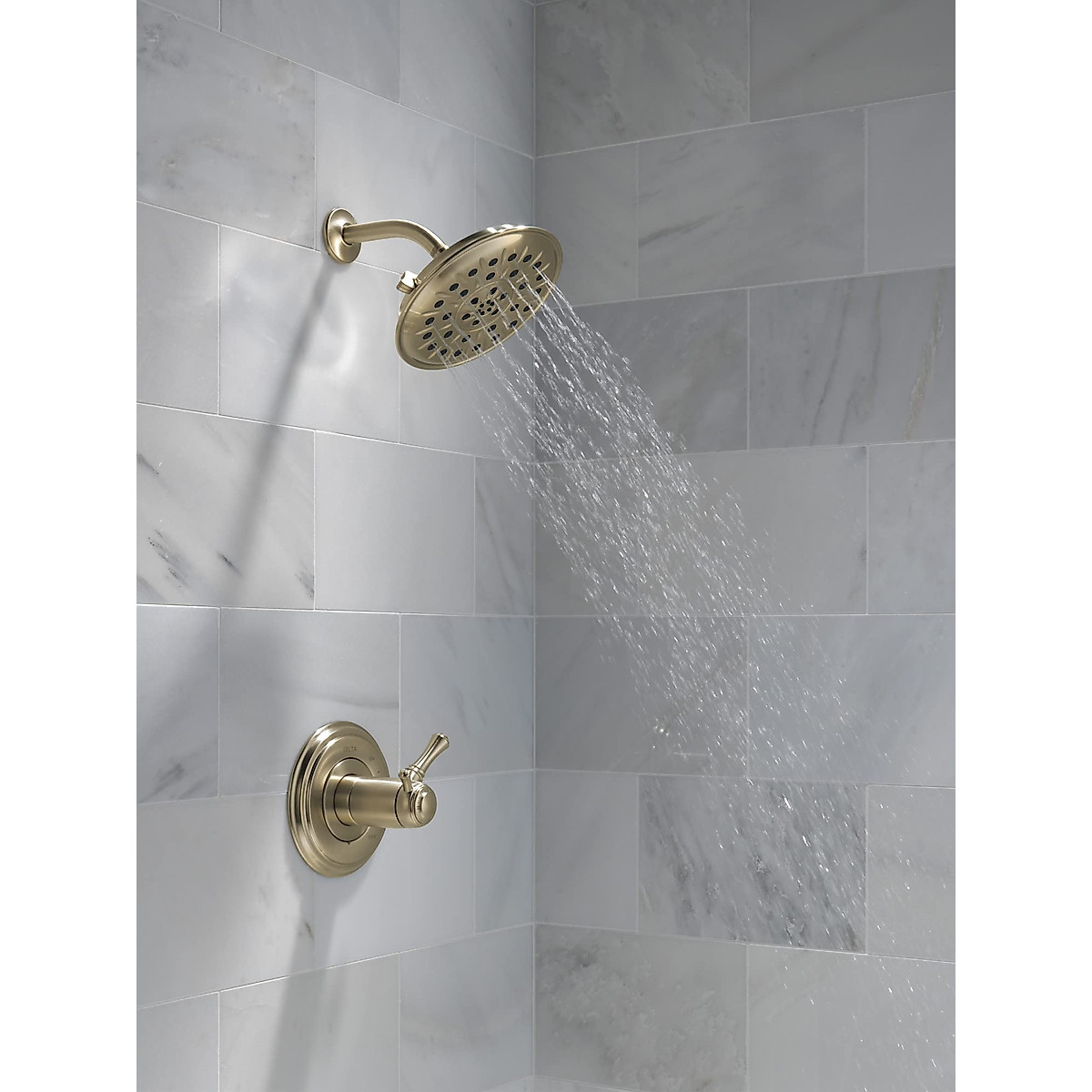 Delta -faucet 52487-CZ-PR Universal Showering Components Showerhead, Lumicoat Champagne Bronze
