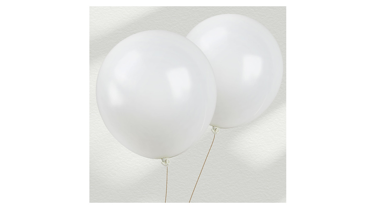 12 Large White Balloons - Perfect for Any Celebration
