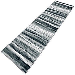 TUOJINRUIDA Abstract Runner Rug Carpet for Hallway with Non Slip PVC Dot Backing 2' x 12' (60 x 360 cm) Anti Skid Laundry Runner Rug Mat for Kitchen Entryway Living Room