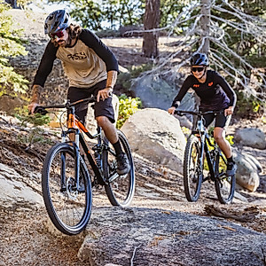 Mongoose Impasse Full Suspension Mountain Bike, Men and Women, 18-Inch Aluminum Frame, 29-Inch Wheels, Front and Rear Disc Brakes, Twist Shifters, 21-Speed Rear Deraileur, Silver