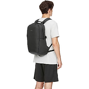 PacSafe Vibe 25 Anti Theft Travel Pack Jet Black Casual Daypack, Jet Black
