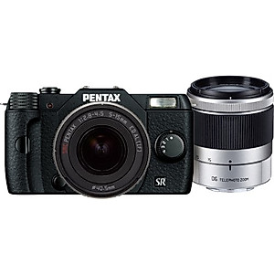 Pentax Q10 12.4 Mp Digital Camera - Black (Kit W 5-15mm Lens 15-45mm Lens)