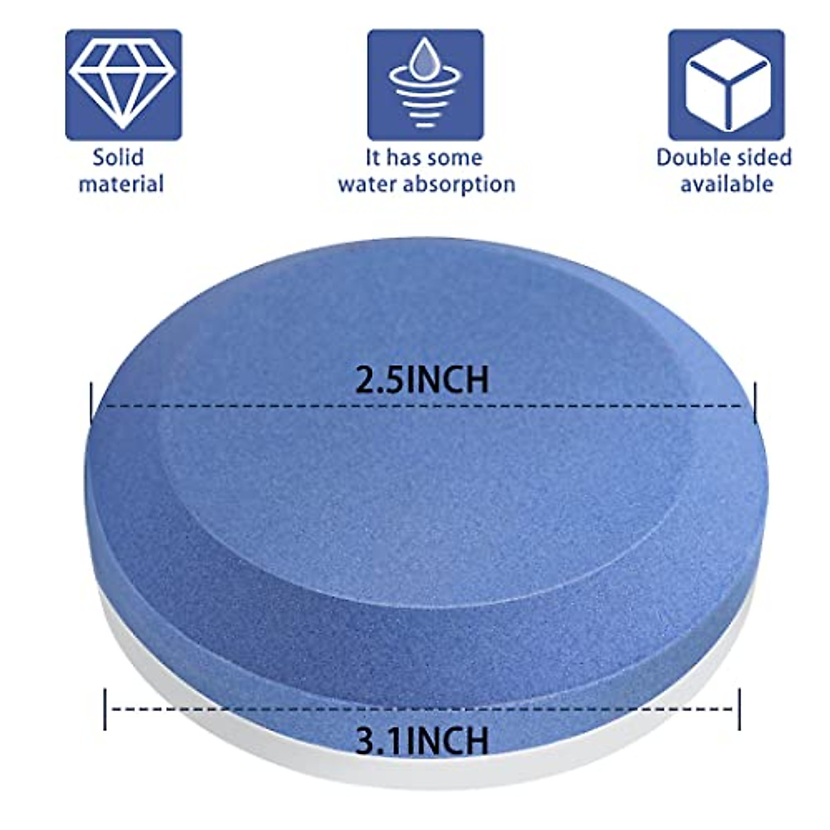 Axe Sharpening Stone Knife Whetstones Hatchet Whetstone Dual Grit Hatchet Sharpener for Kitchen Camping Garden Tools Blue