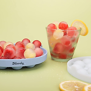 Frozen Breastmilk Cube Mold,100% Food Grade Silicone Ice Cube Tray with Lid,BPA Free Safe for Baby Toddler Kid, Extra Fixture Points Lid and Easy Release Tab Blue - Dilovely