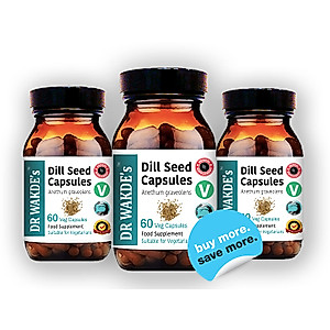 DR WAKDE'S Dill Seed Capsules (Anethum graveolans, 60 Veg Caps, Plant-Based Supplement, Ayurvedic Herb, All Natural, Vegan)