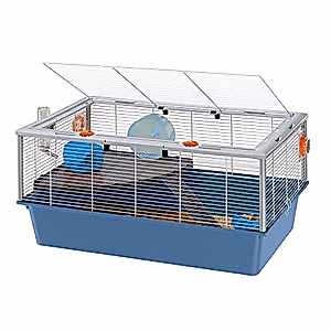 Ferplast Hamster Cage Mouse Cage Small Animal Cage CRICETI 15 Two-Storey, Accessories Included, 78 x 48 x 39 cm