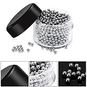 1000 PCS Decanter Cleaning Beads, 304 Stainless Steel Cleaning Balls for Glassware, Reusable Cleaning Beads for Wine Decanters Water Bottle Carafe and Vase