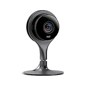 Google Nest Cam Indoor - 1st Generation - Wired Indoor Camera - Control with Your Phone and Get Mobile Alerts - Surveillance Camera with 24/7 Live Video and Night Vision (New Open Box)