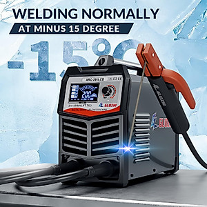 GZ GUOZHI Stick Welder, Actual 200A ARC/Lift TIG 2 in 1 Welder Machine with Large LCD Display, 110V/115V or 220V/230V Portable MMA Welding Machine with Synergic, Hot Start Arc Force Anti-Stick Welder