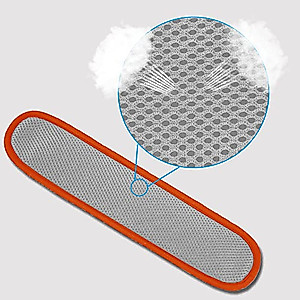 ZINZ Ultra Thick & Breathable Universal Shoulder Pad Cushion for Bag, Long & Comfort, Gray&Orange