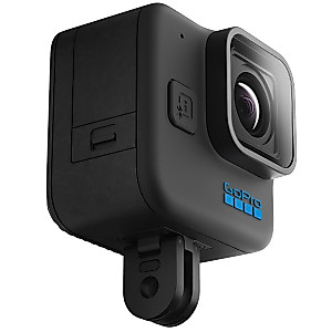 GoPro HERO11 Black Mini - Compact Waterproof Action Camera with 5.3K60 Ultra HD Video, 24.7MP Frame Grabs, 1/1.9" Image Sensor, Live Streaming, Stabilization