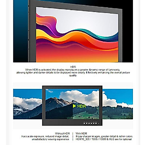 LILLIPUT 15.6" PVM150S 4K HDMI Input 3G-SDI in&Out 1920x1080, Full HD Resolution, 1000cd/m² high Brightness 1000:1 Contrast HDR Support HDR 10 Security Monitor for Full HD CCTV