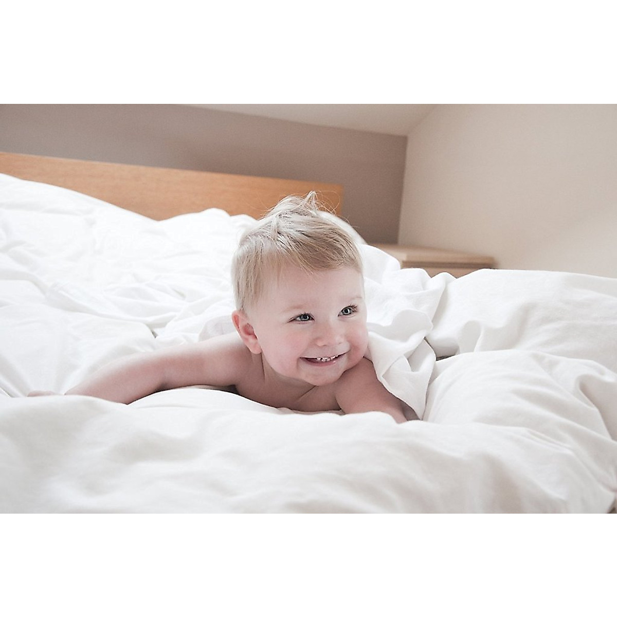 LinenHouse Hotel Collection Bedding's 550-Thread-Count 100% Egyptian Cotton Twin Extra-Long Damask Solid 3 Piece (Duvet Cover with Zipper Closer + 2pc Pillow Shams), White