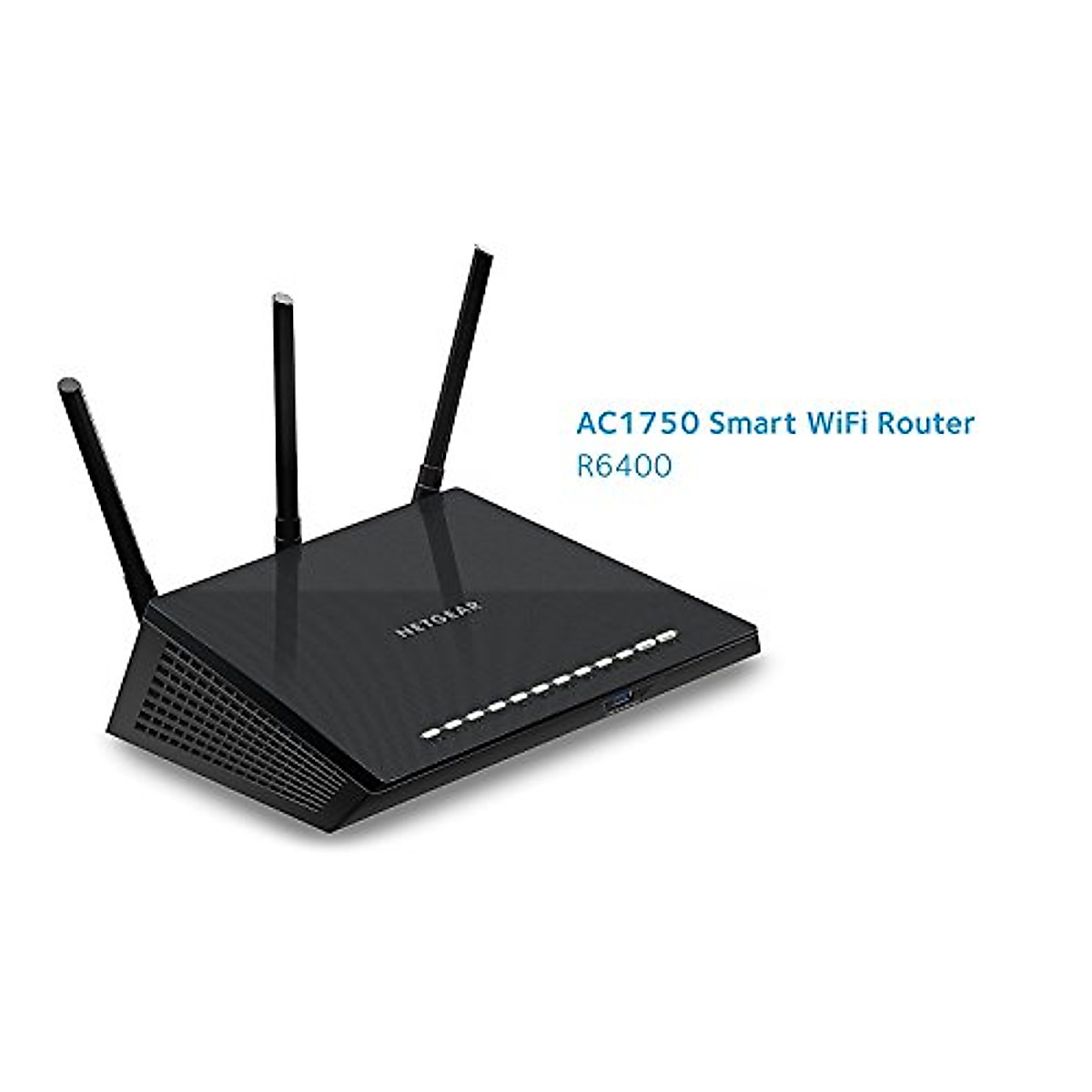 NETGEAR Smart WiFi Router with Dual Band Gigabit for Amazon Echo/Alexa - AC1750, R6400-100NAS (Renewed)