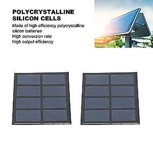 Portable Solar Panel, 0.9W 2V High Efficiency Safety Protection Solar Panel for Advertising Light for Traffic Light