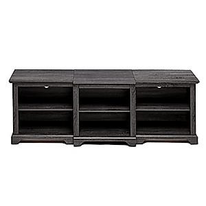Rockpoint 70inch Modern TV Stand Storage Media Console Entertainment Center for TVs up to 80,Charcoal