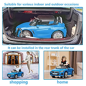 Voupou Kids' Push Ride-Ons Push Ride-on Car for Toddlers 1-5, Licensed BMW Z4 Toddler Push Car with Adjustable Push Rod/Horn Music/Silent Wheel, Push Car for Baby (Blue)