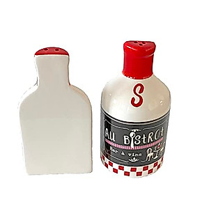 French Bistro Ceramic Salt and Pepper Shakers