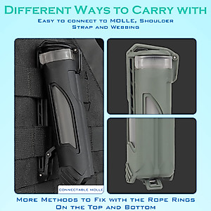 SunshineFace Rechargeable Battery Storage Waterproof Battery Case for 18650/AA/AAA/CR123 Batteries