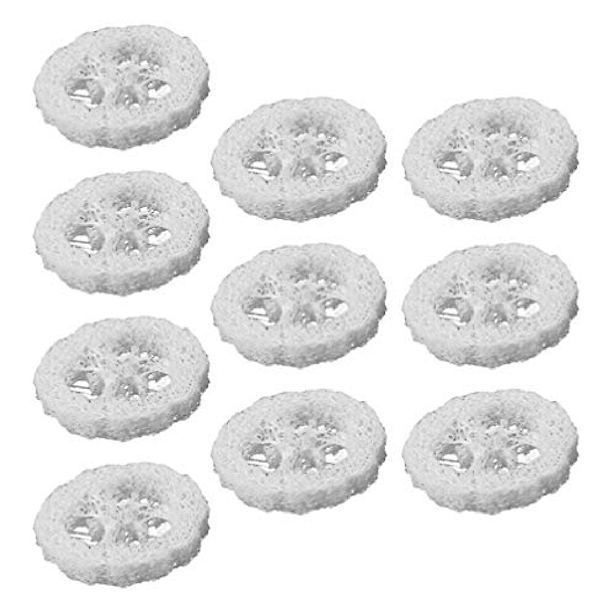 TEHAUX 20pcs Loofah Toys, Rabbit Chew Toys for Dental Health, Natural Handmade Material Small Animal Toys for Guinea Pig Hamster Rabbit Rat (Random Color)