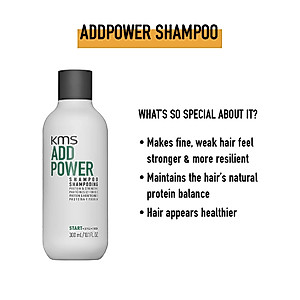 KMS ADDPOWER Shampoo for fine weak hair, 10.14 fl. oz.