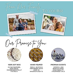 Nika's Home 12oz Mason Jar Soy Candles - 2 Pack (Vanilla Bean)