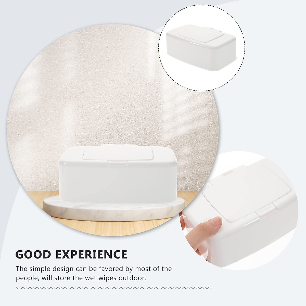 Dispenser Holder Storage Box Plastic Wet Tissue Case Napkin Baby Wipes Container for Home Kitchen Office