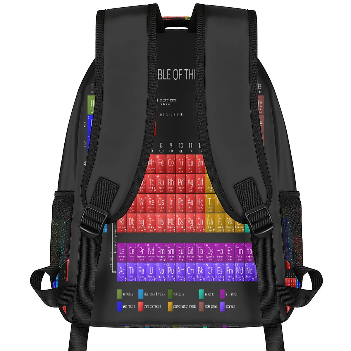 Periodic Table Backpacks for Women Men, Chemistry Elements Travel Backpack Laptop Backpack Waterproof School Bookbags with Multiple Pocket Hiking Daypack Casual Bag