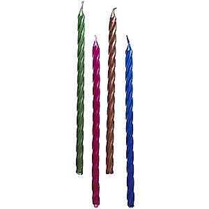 Meri Meri Multi Metallic Twisted Candles